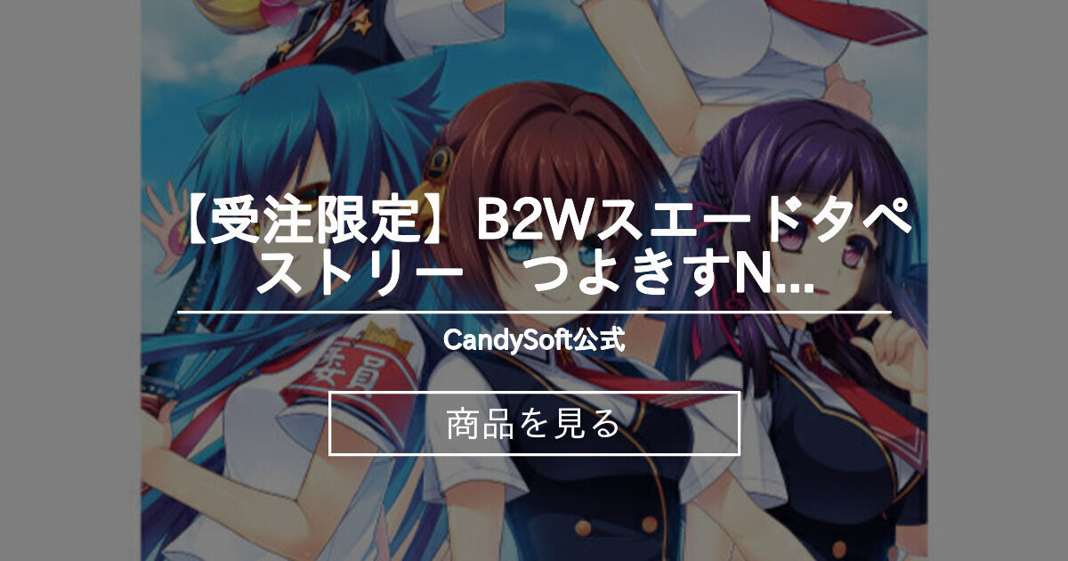 【受注限定】B2Wスエードタペストリー つよきすNEXT CandySoft公式 (CandySoft)の商品｜ファンティア[Fantia]