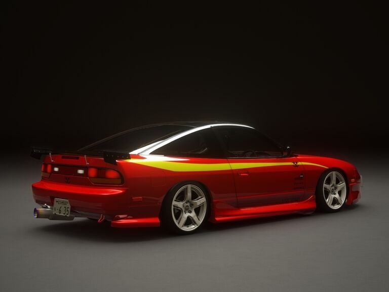【アセットコルサ】 Nissan 180sx URAS Type-1 アセットコルサ用の車MOD (ryo527)の商品｜ファンティア[Fantia]