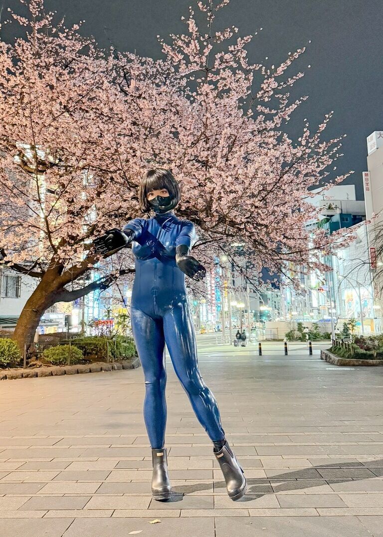 【10%OFF】LTX-052 Latex and Sakura at Night Shiny Rubber Style (FetishLydia-Taiwanese Rubber Girl ...